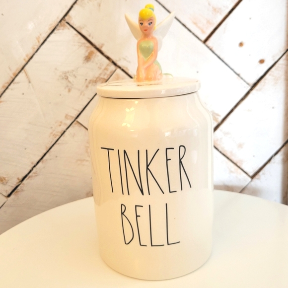 Rae Dunn | Kitchen | Rare Rae Dunn Disney Tinker Bell Cookie Jar ...